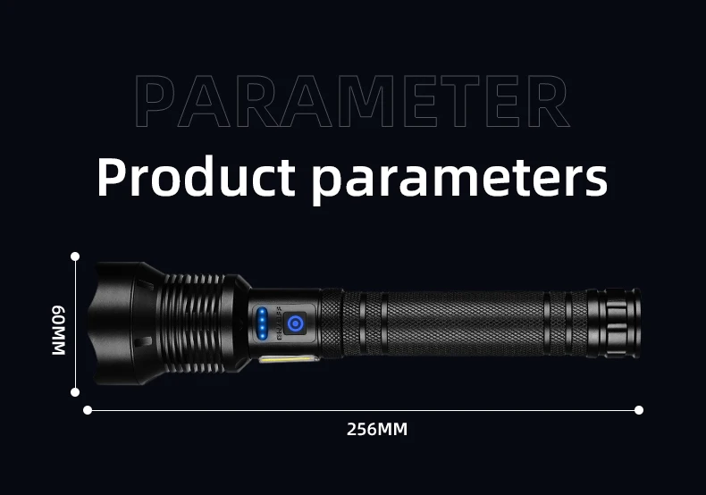 Professional Electroshock Defense Flashlight Aluminum Rechargeable ...