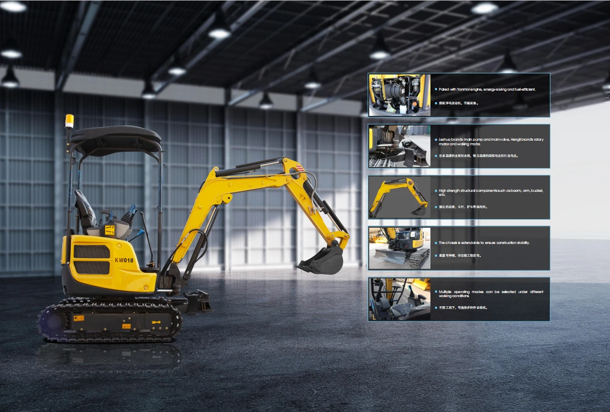 1-3.5 Ton Mini Excavator with Kubota Engine | EPA Certified Small ...