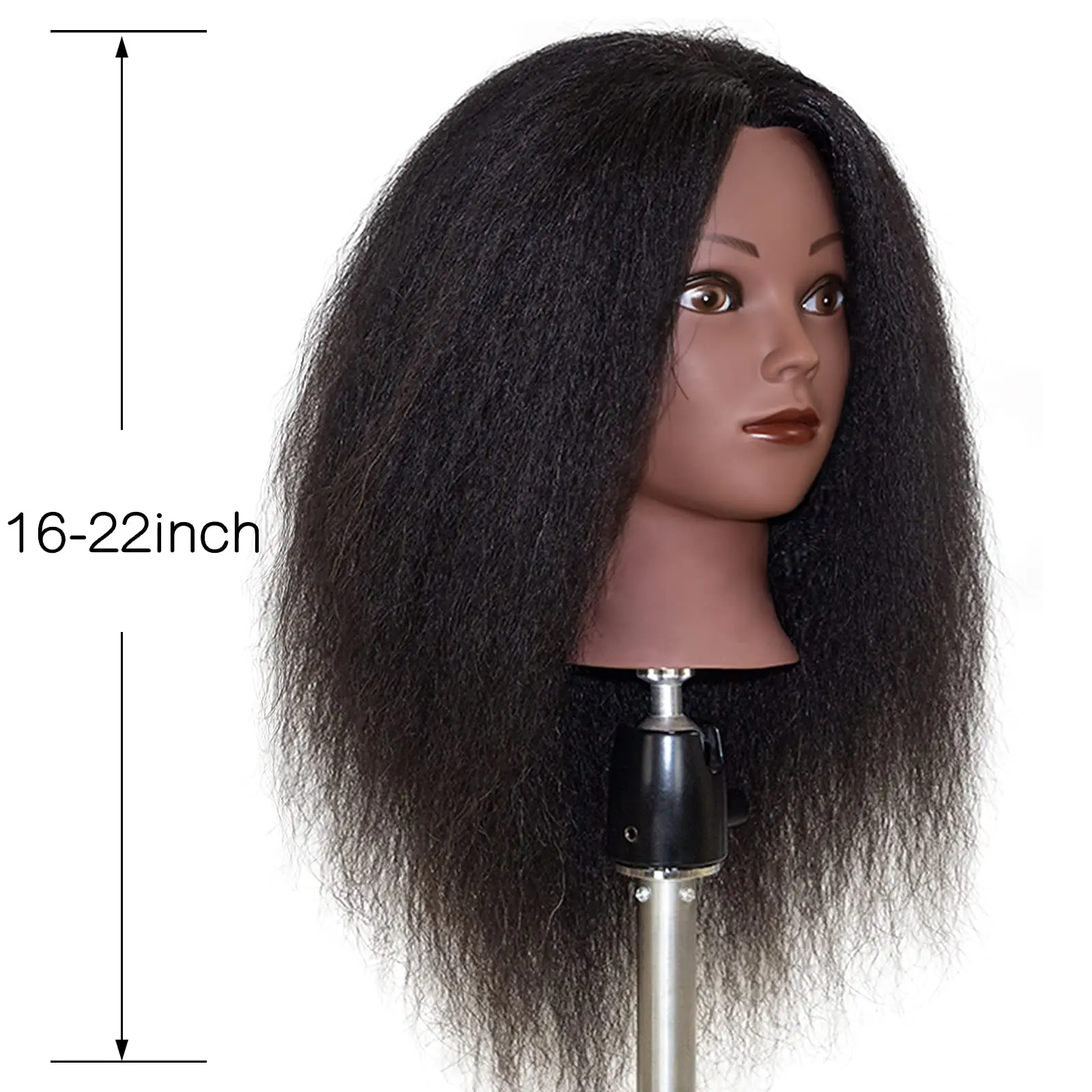 Black Female Straight Barber Hair Practice Manikin Head African Doll ...
