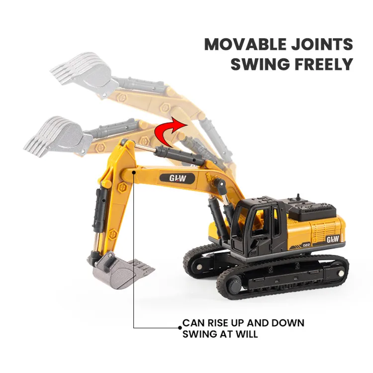 Metal Building Model Excavator Model Diecasting Excavator Toy - Buy ...