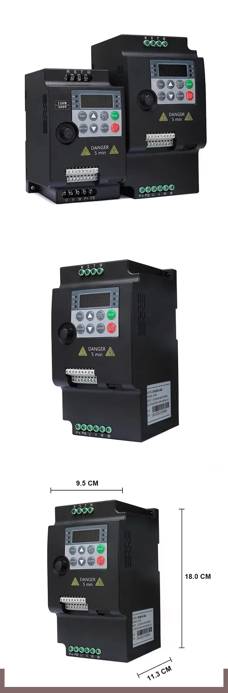 Variable Frequency Drive 30kw 37kw Frequency Power 380V Inverter Motor ...