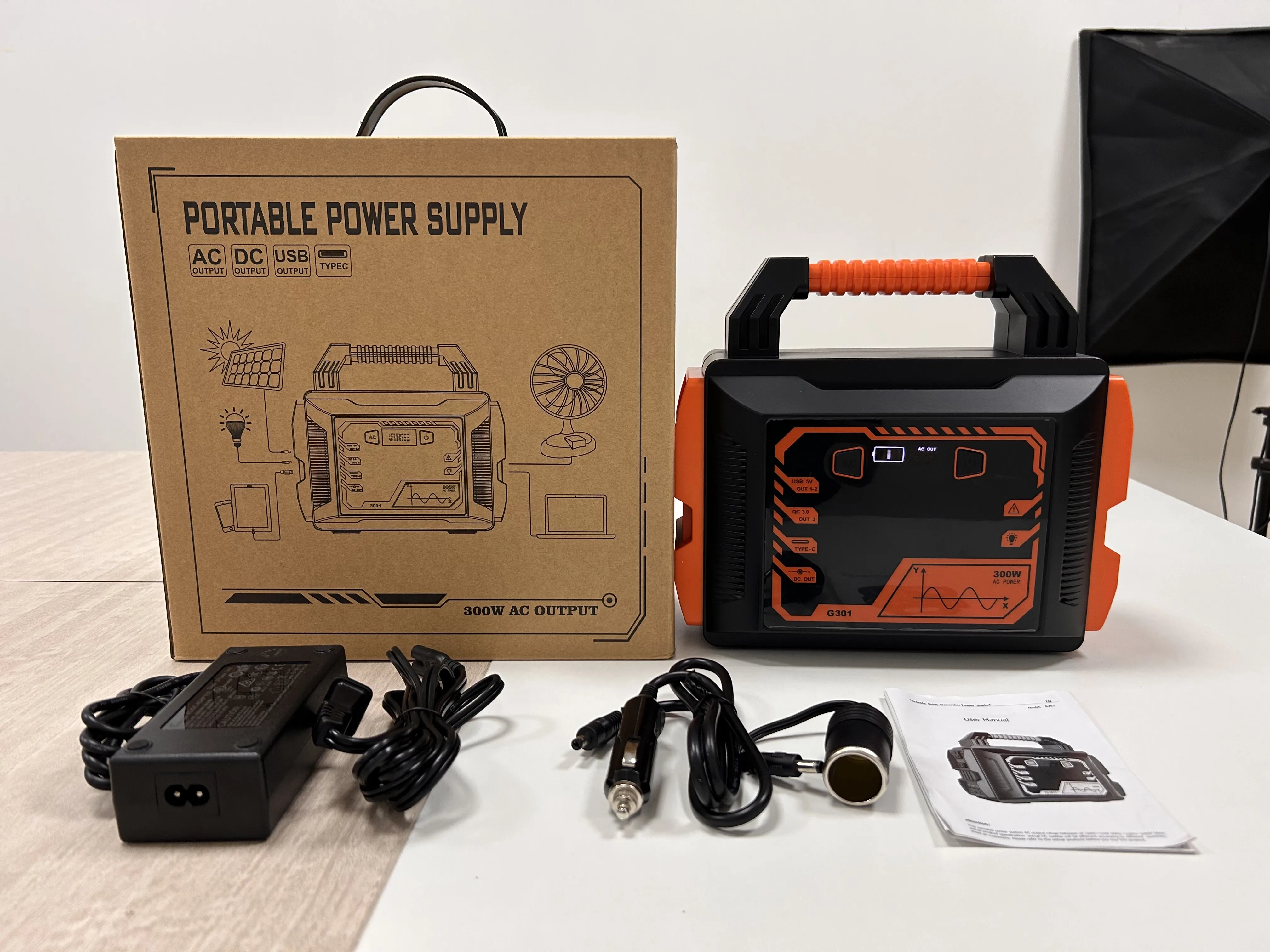 Outdoor Ac 220v Outlet 300w Portable Power Station Solar Energy System ...