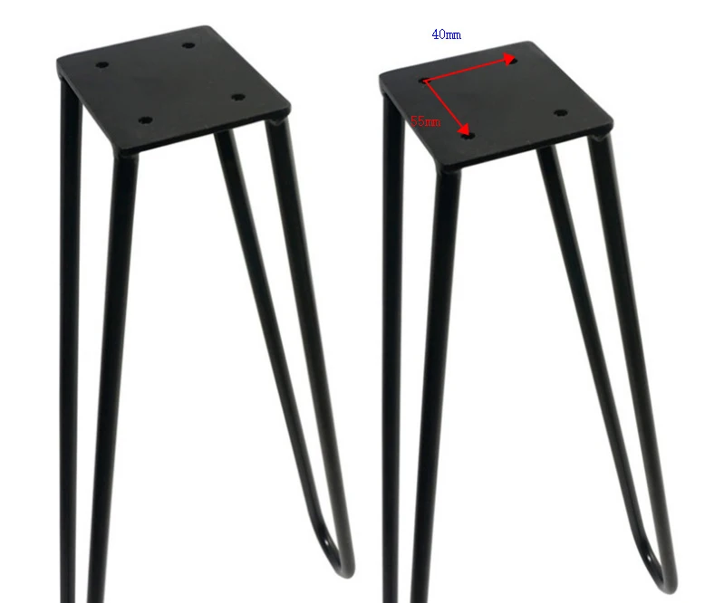 Modern Decor Solid Metal Bracket Legs Skate Board Legs Coffee Shop ...