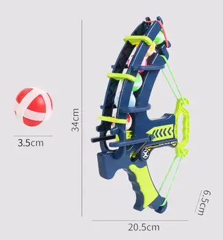 Children's Sticky Ball Bow And Arrow Dart Board Sticky Ball Target ...