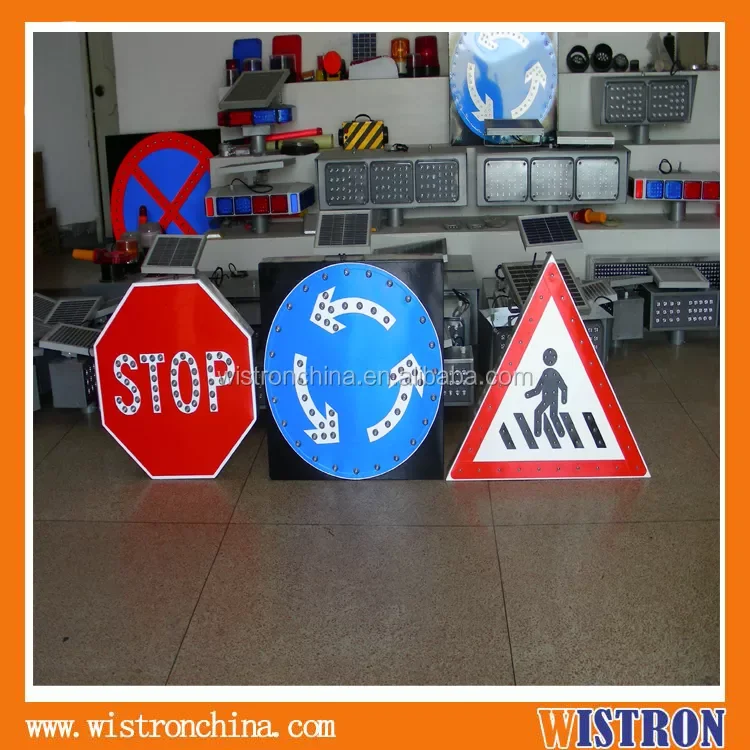 Two-way Handheld Led Traffic Sign Stop Light Lamp Car Indicator Warning ...