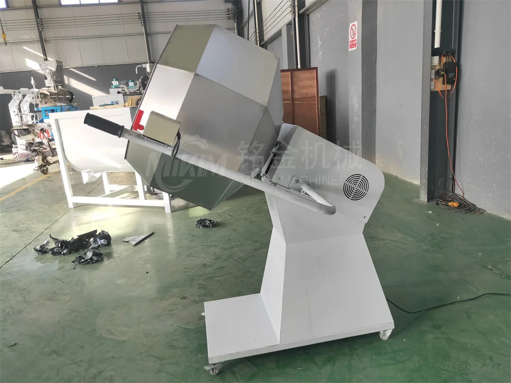 Automatic Octagonal Drum Seasoning Machine Nut Flavoring Potato Chips ...