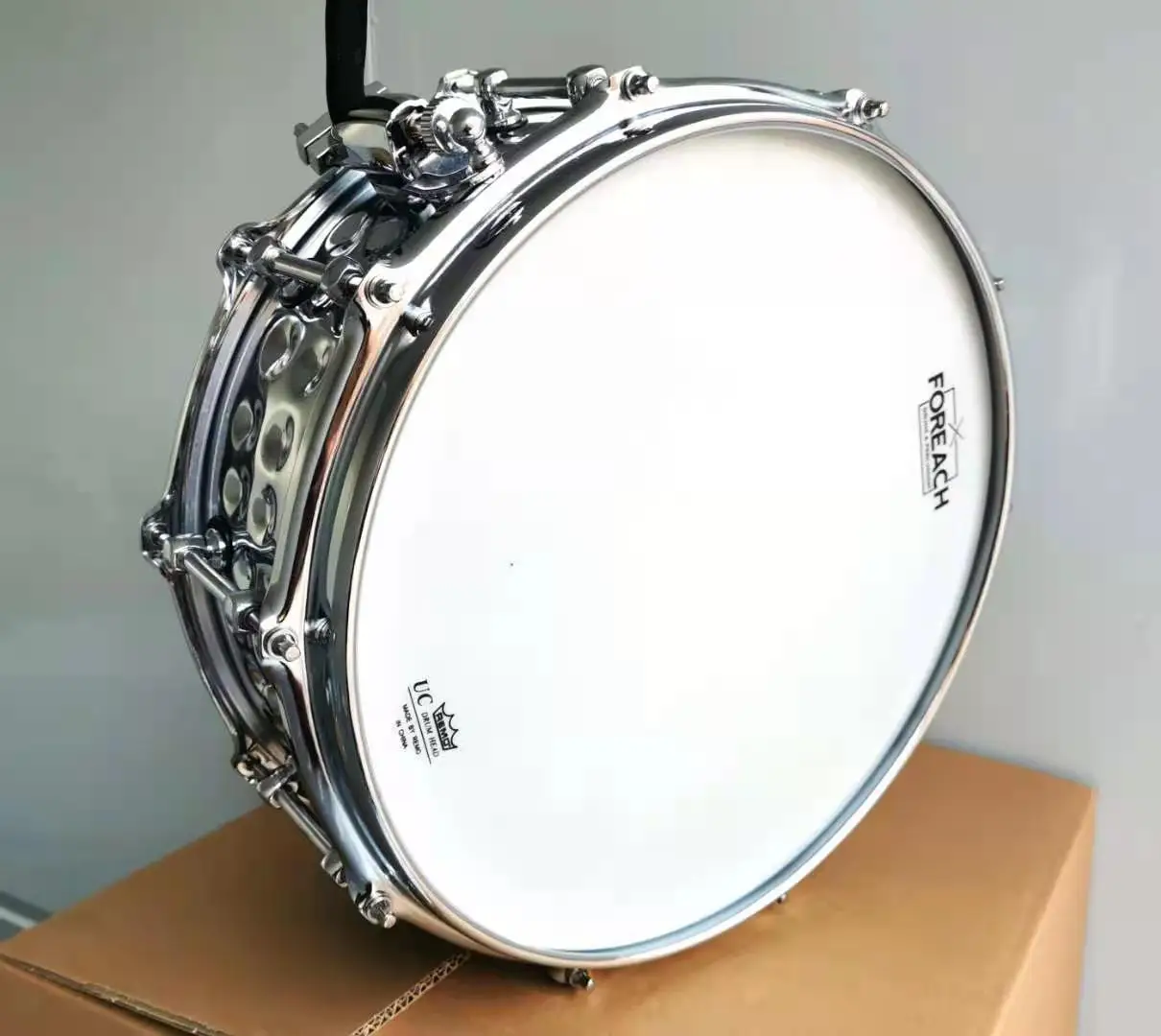 Hand Hammered Metal Snare Drum 14"X6" - Foreach Drums