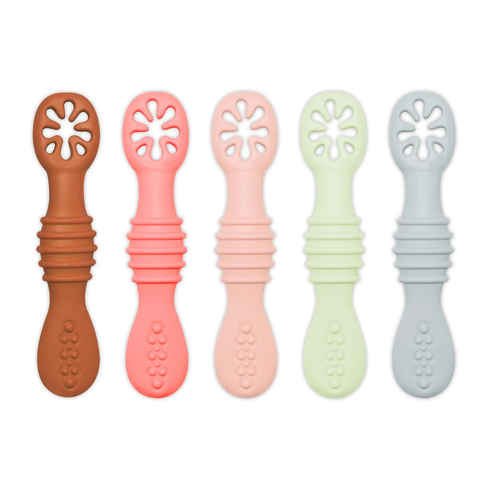 Infant First Stage Weaning Dipping Feeding Baby Learning Spoon Feeding ...