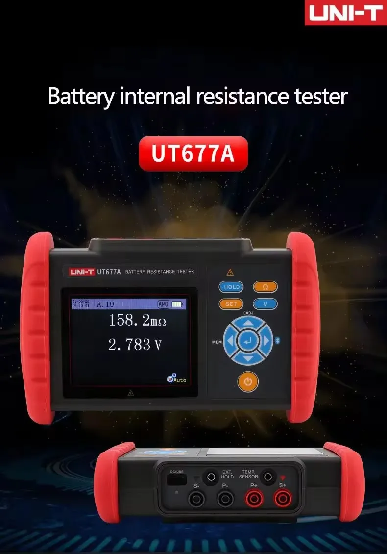 UNI-T UT677A Lithium Battery Voltage Tester High Precision Battery ...