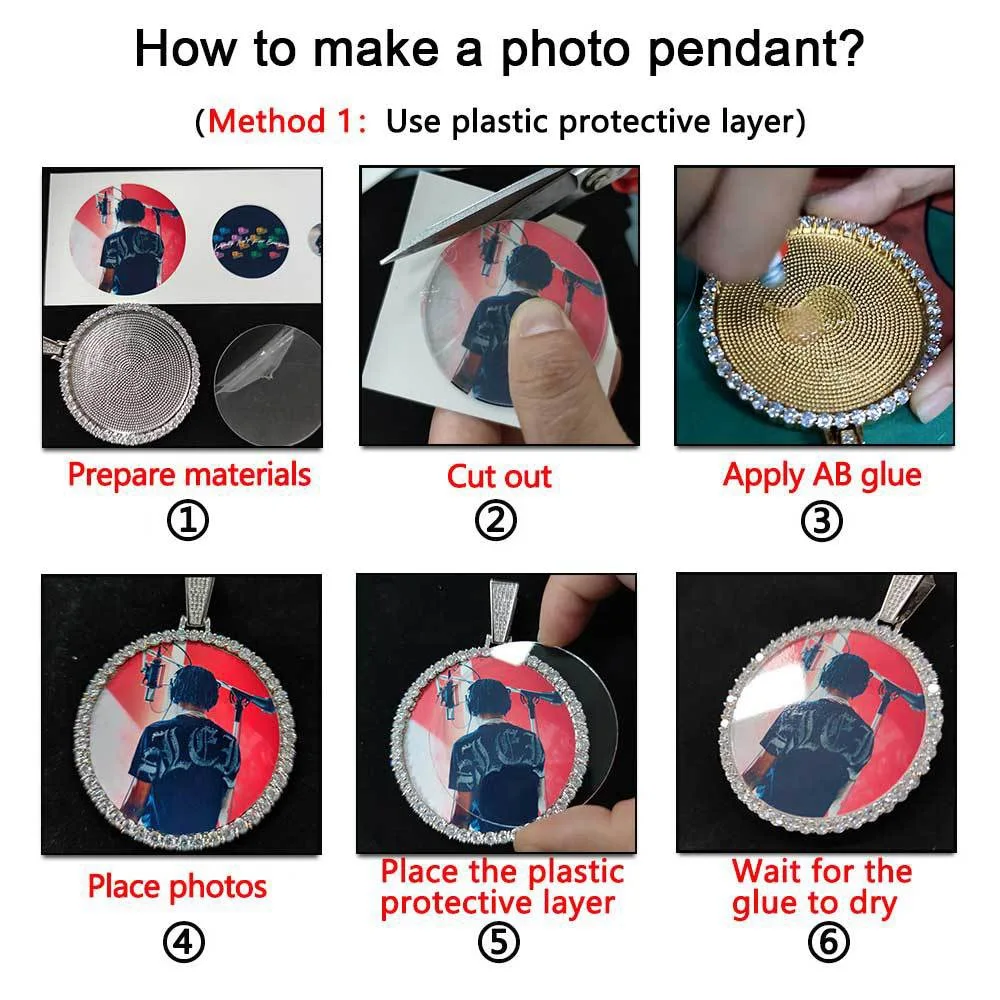 Rotatable Memory Medallion Necklace - Custom Photo Pendant