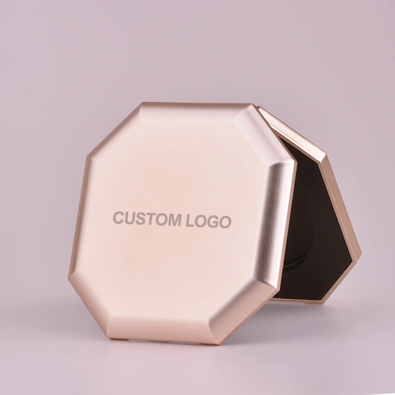 Custom Empty Luxury Hexagon Face Makeup Compact Press Powder Case ...