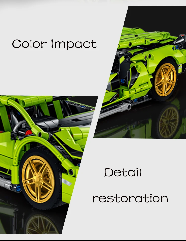 Super Racing Car Lam Borghinis Sian Building Blocks Assembly Compatible ...