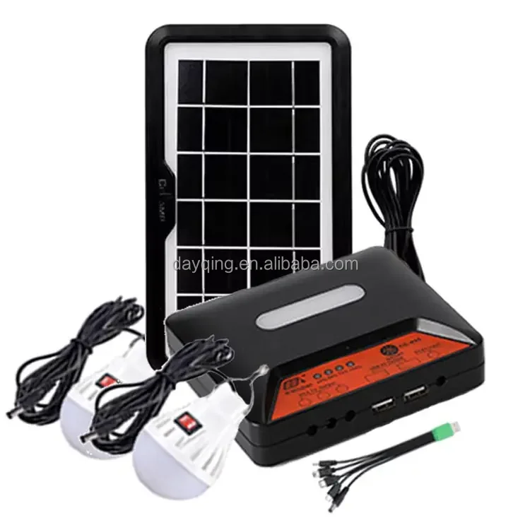 Small Rechargeable LED Solar Energy System - 4800mah Battery