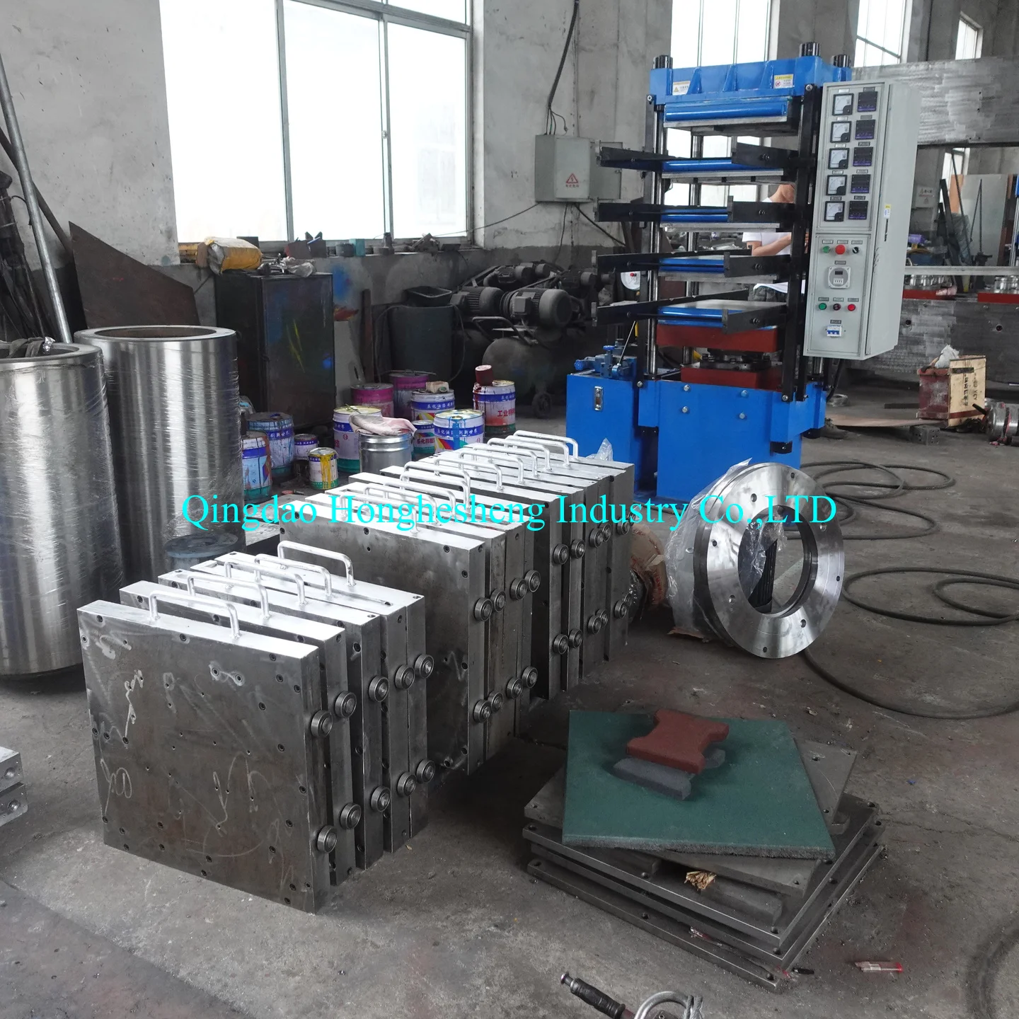 Interlocking Rubber Paver Molds Precast Plastic Rubber Tile Mould ...