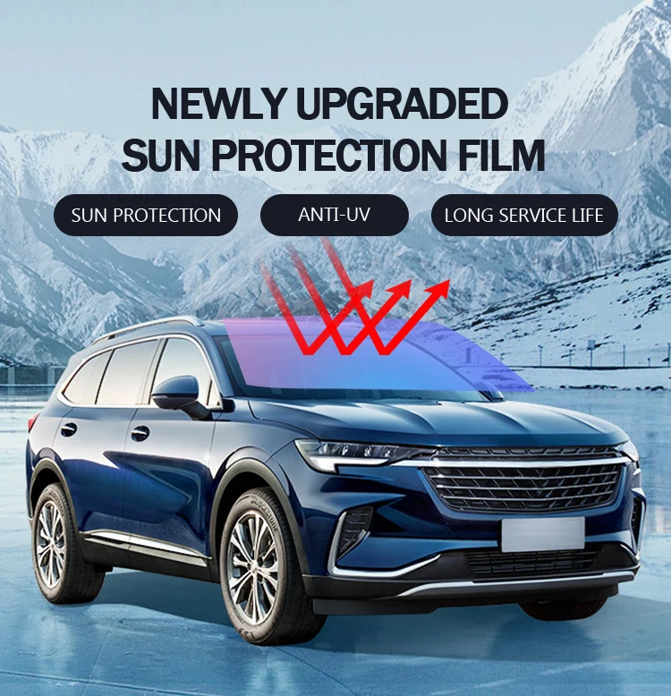 Nano Ceramic Rainbow 6099 Chameleon Purple Car Window Tint UV Rejection ...