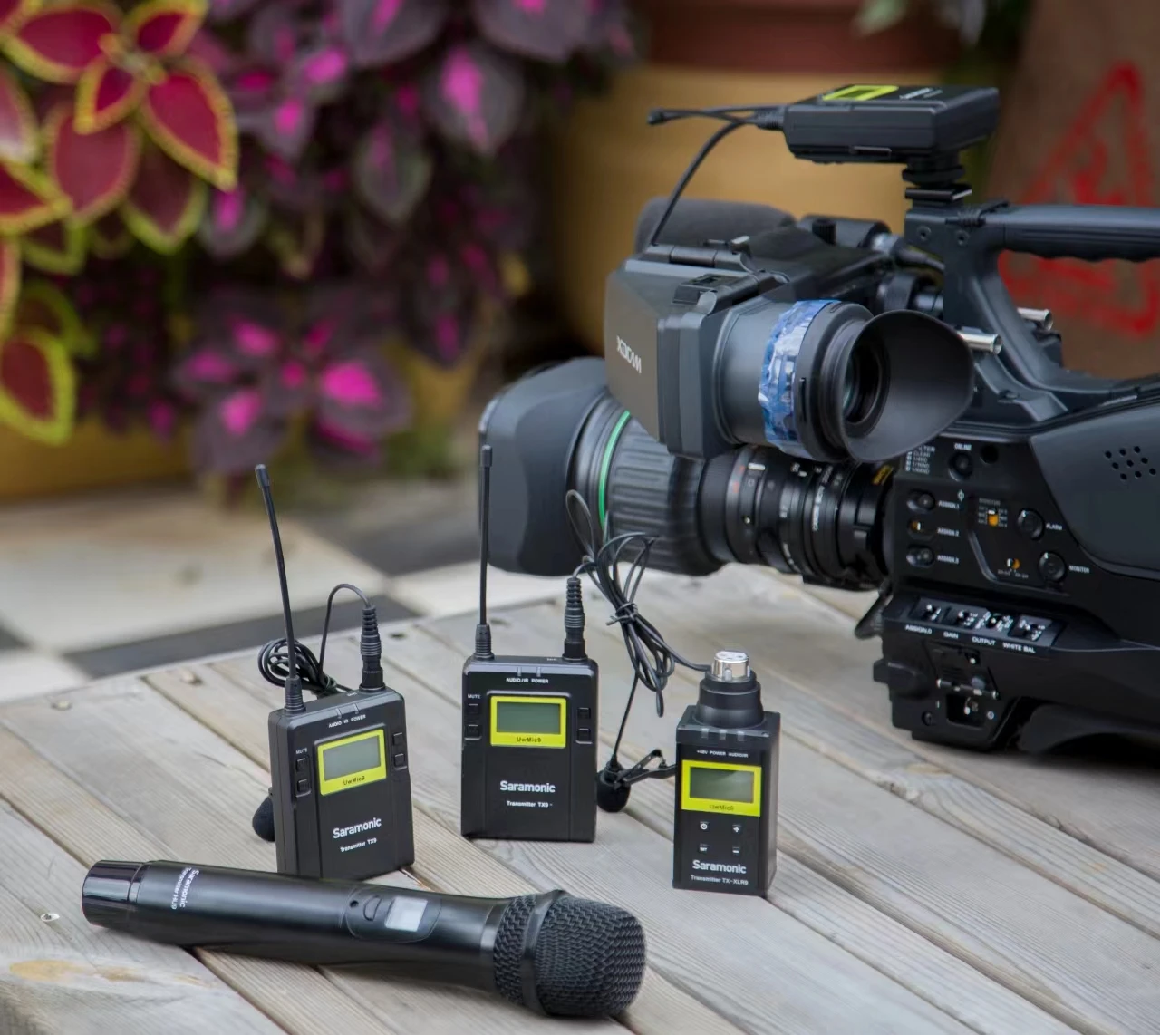 Saramonic Uwmic9 Kit2 Dual Channel Uhf Wireless 514mhz - 596mhz Omni ...