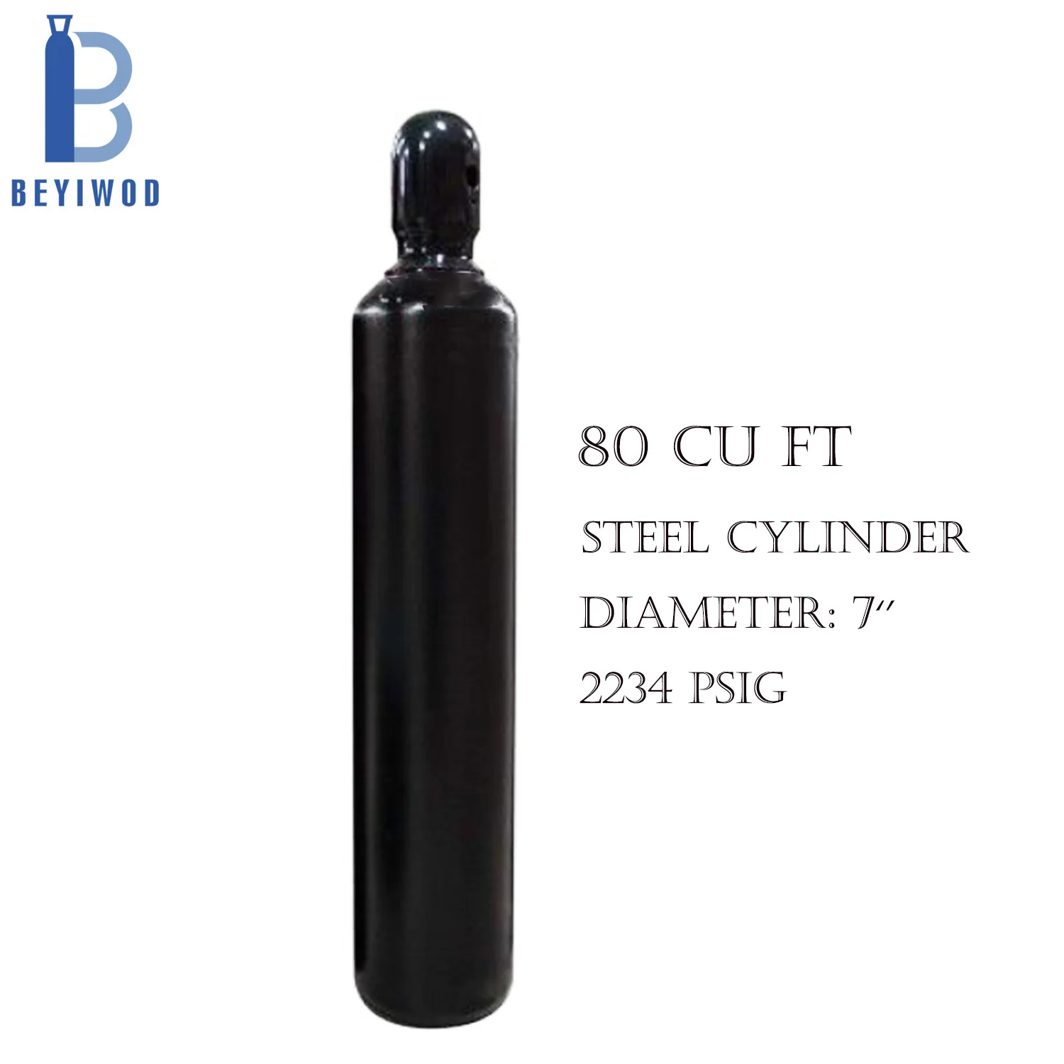 80 Cu Ft Steel Cylinders - UN ISO/DOT3AA Certified Gas Tanks