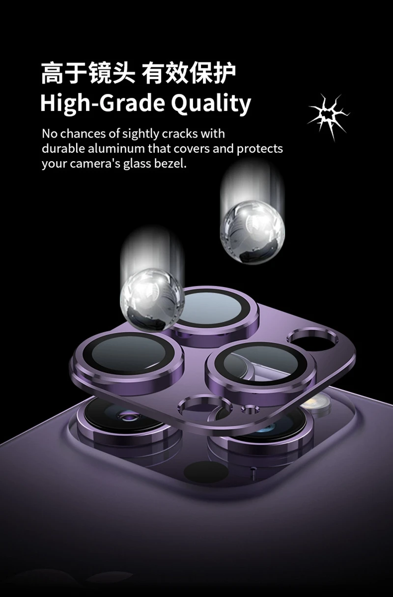 Metal Camera Lens Cover Back Aluminum Metal Camera Lens Protector For ...