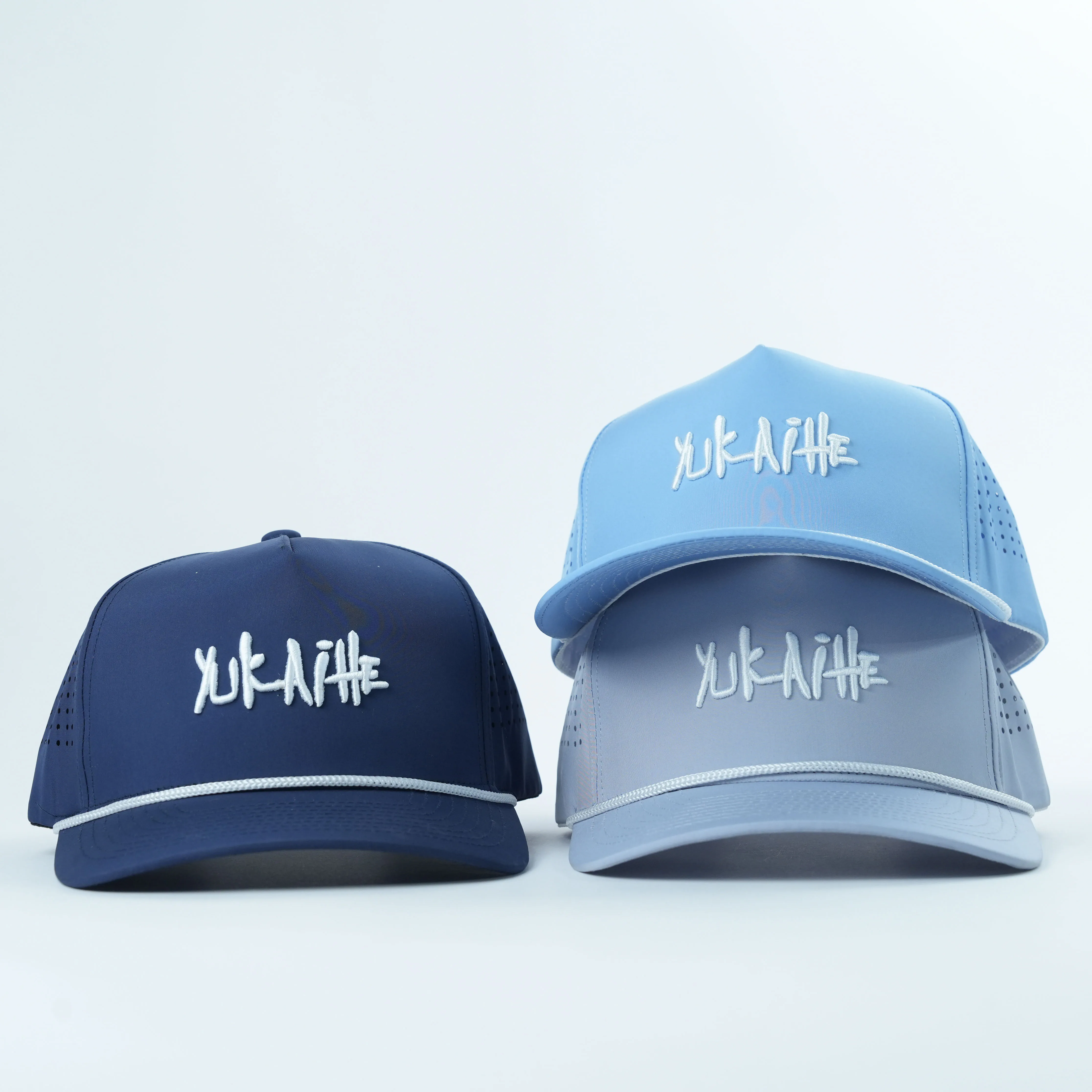 Custom Laser Cut Punching Holes Baseball Caps by Yukaihe