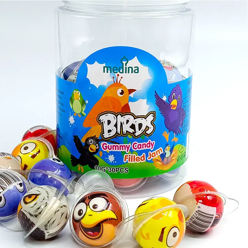 New Design Bubble Gum Ball Chewing Eye Earth Shaped Sandwich Jam Gummy ...