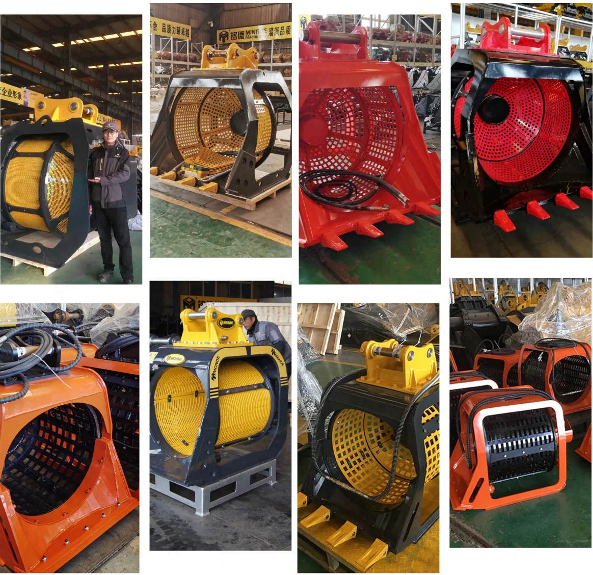 MONDE Rotary Screening Buckets - Efficient Excavator Attachments