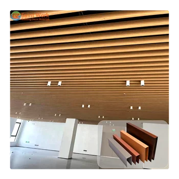 U Shape Strip Baffles Aluminum Profiles For Ceiling Decoration Modern ...