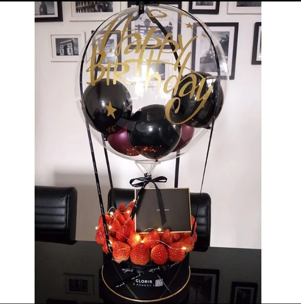 Cyber Celebrity Bobo Ballon Flower Basket Wide Mouth Bobo Balloon With ...
