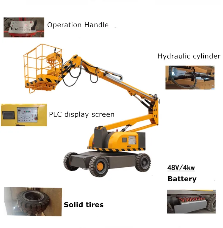 16 Meters Height Cherry Picker Factory Direct Hydraulic Mobile Lifting ...