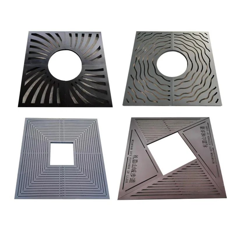 OEM Laser Cut Corten Steel Round Tree Grates Square Stainless Steel ...