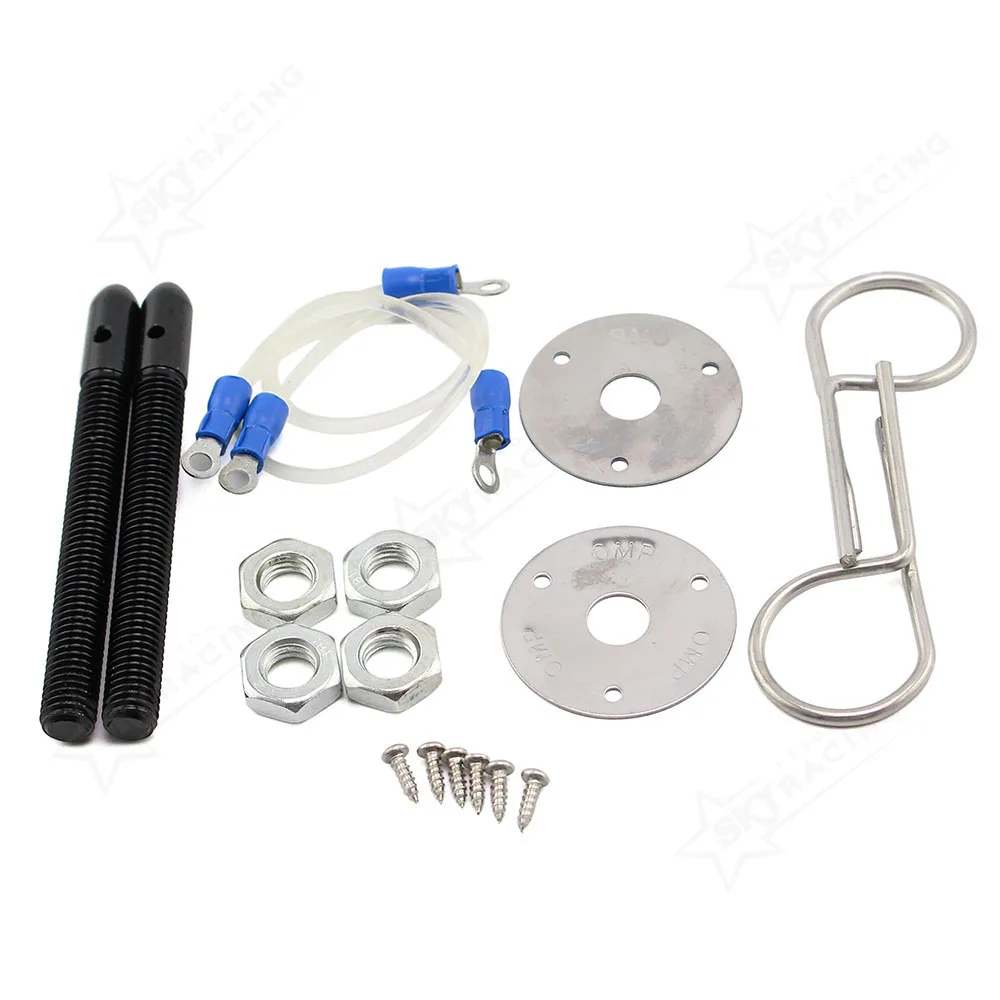 Car Engine Cover Lock Universal Car Racing Style Aluminum Alloy Mount ...