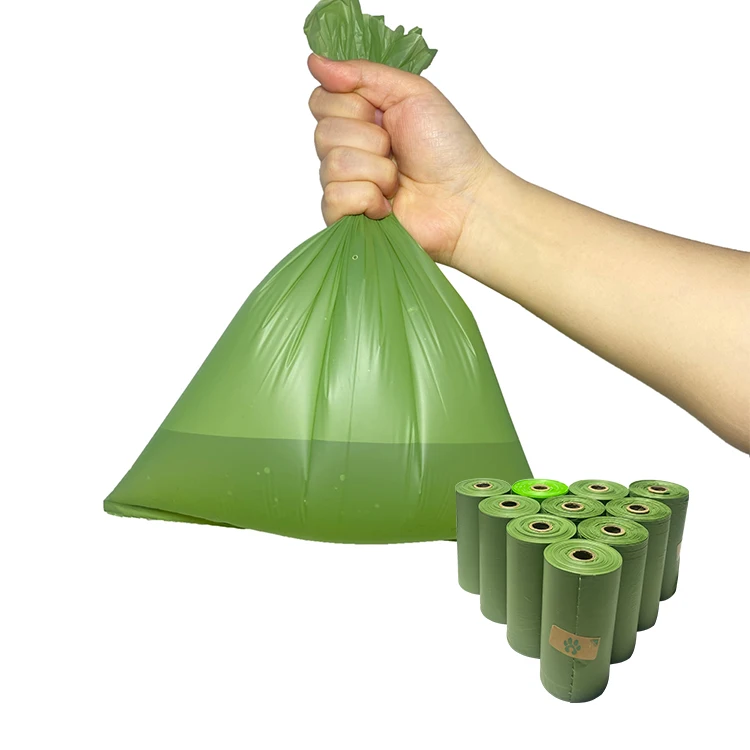 100% Corn Starch Custom Dog Waste Bags Biodegradable Doggy Trash Bag Pet Compostable Dog Poo ...