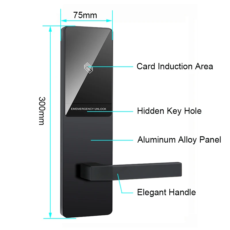 Cerradura Electronic Key Card Door Locks Card Reader Door Lock System ...