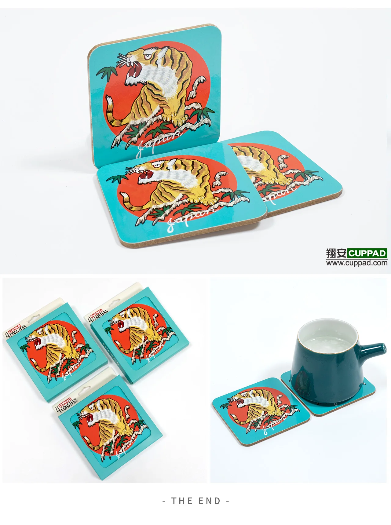 Oem Customize Lamination Melamine Printed Sublimation Mdf Coasters Cork ...