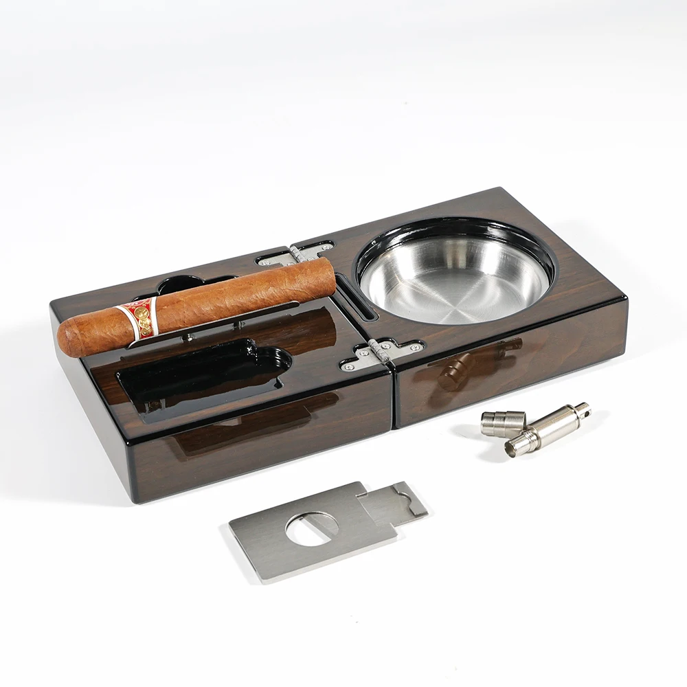 Wooden Cigar Accessories Kit Gift Sets Humidor Set Humidifier Wood ...
