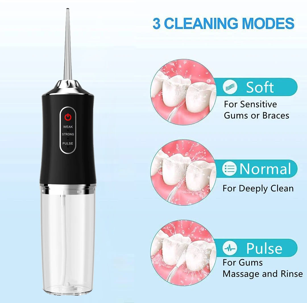 Upgraded Cordless Dental Teeth Irrigator Portable Water Flosser ...