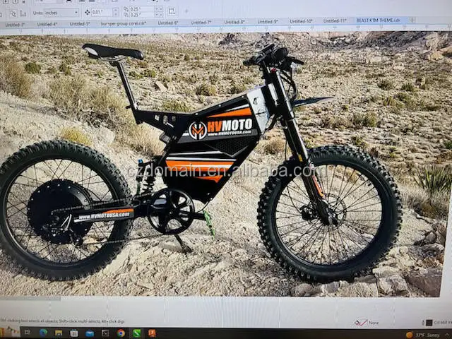 Steel Downhill Electric Bike Frame for EBike & Electric Bicycle