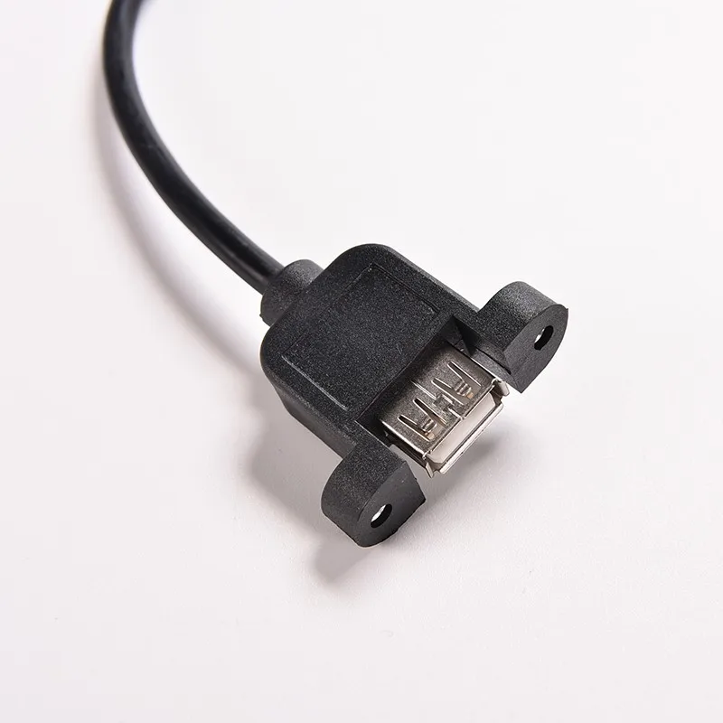 Oem 30cm Usb 2.0 Male To Female Extension Cable With Panel Mount Screw ...