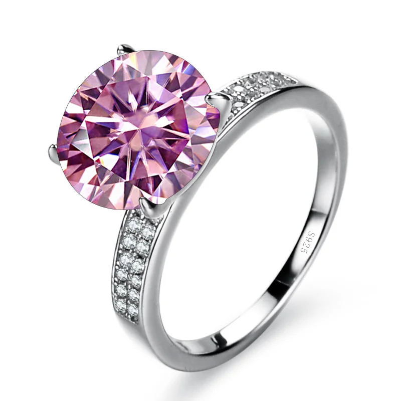 Luxury Gra Certified Vvs 5ct Champagne Gra Moissanite Lab Diamond Ring ...