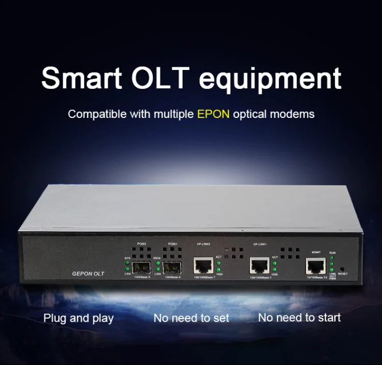 2PON Ports GEPON OLT - EPON OLT Compatible with Powerlink