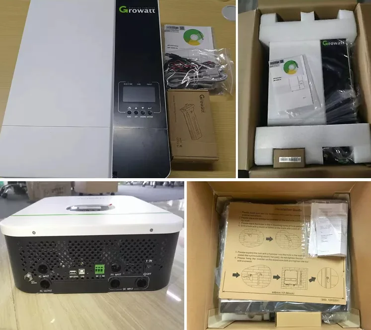 Growatt Residential Complete Hybrid Off Grid Solar Power System 5kw ...