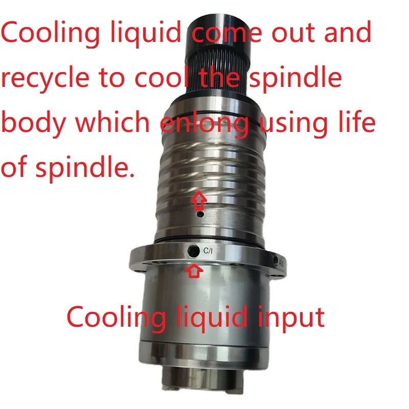 High Precision BT40 CNC Spindle 150MM, 8000rpm Belt Drive for Precision ...