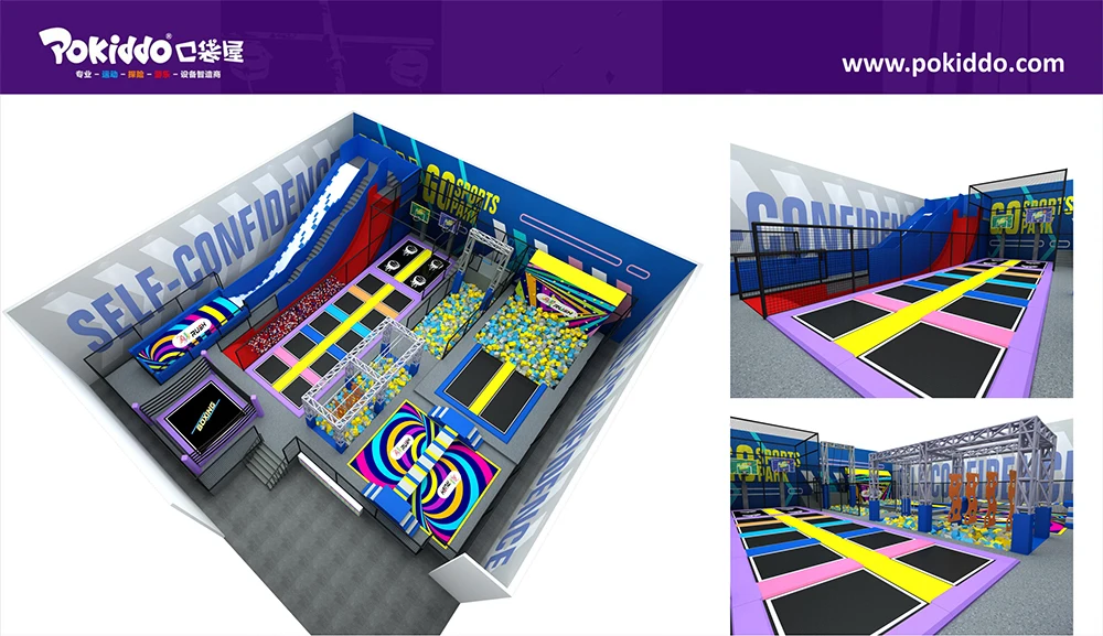 Pokiddo 500sqm Indoor Trampoline Park - Fun for All Ages!