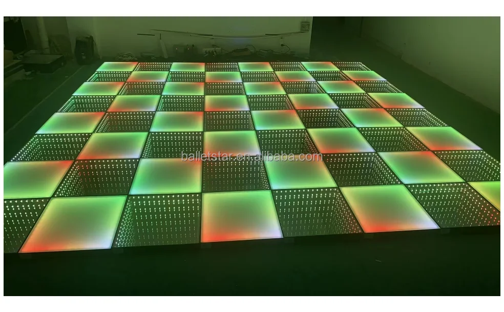 LED 3D Infinity Mirror Dance Floor Panel Magnetic Pista De Baile for ...