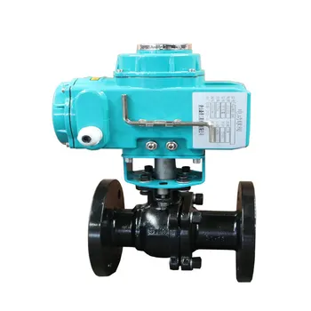 Cf8m 2-inch Ball Valve Dc24v Electric Actuator 4-20ma 380v Remote Pcl ...