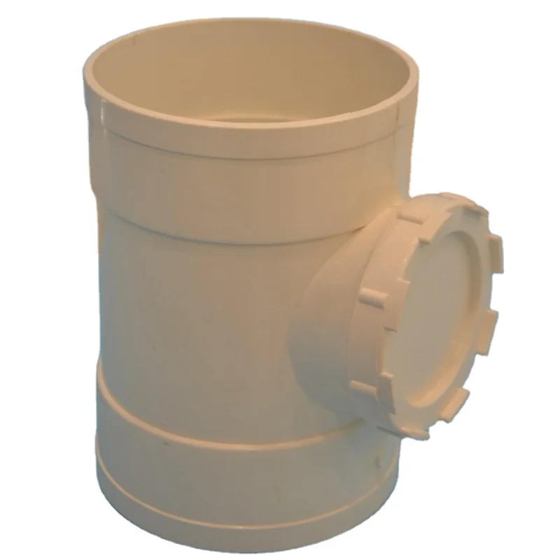 Upvc Drain pipe inspection port three-way PVC 200mm drainage pipe ...