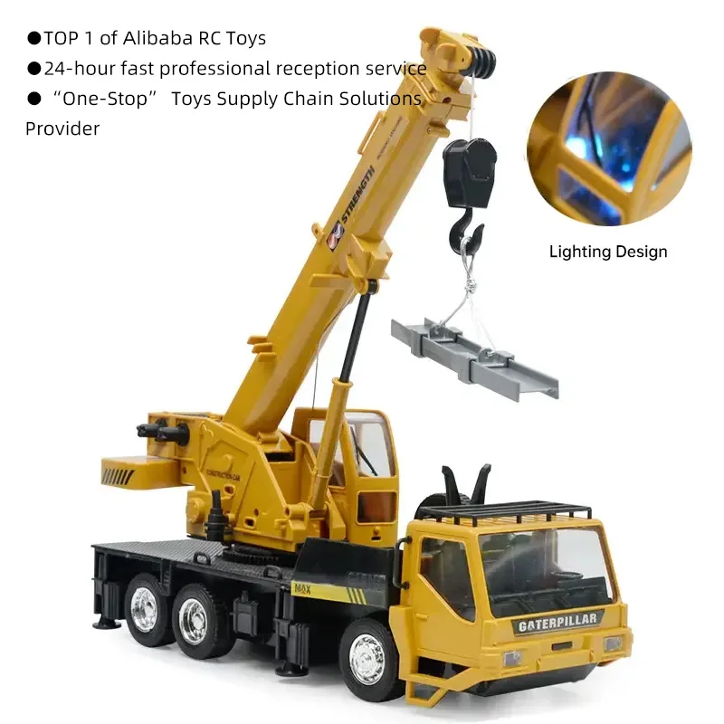 Aijh Remote Control Construction Truck Crane Rechargeable Remote ...