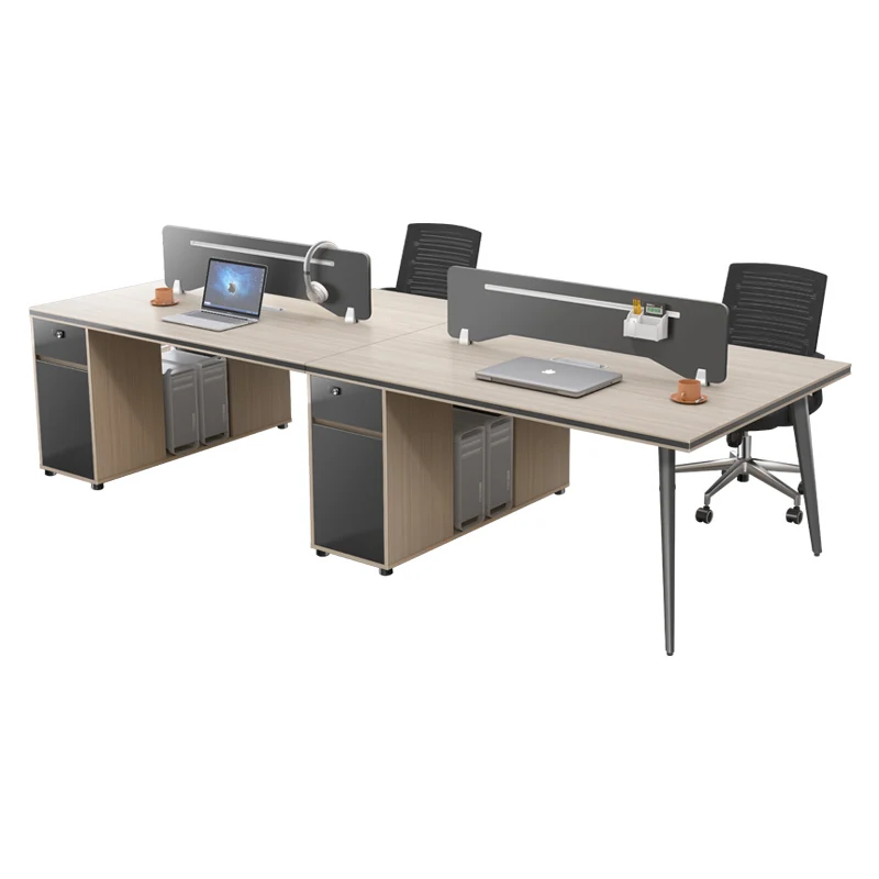 Office Furniture Economic Customized Staff Workstation 2 4 6 Person ...