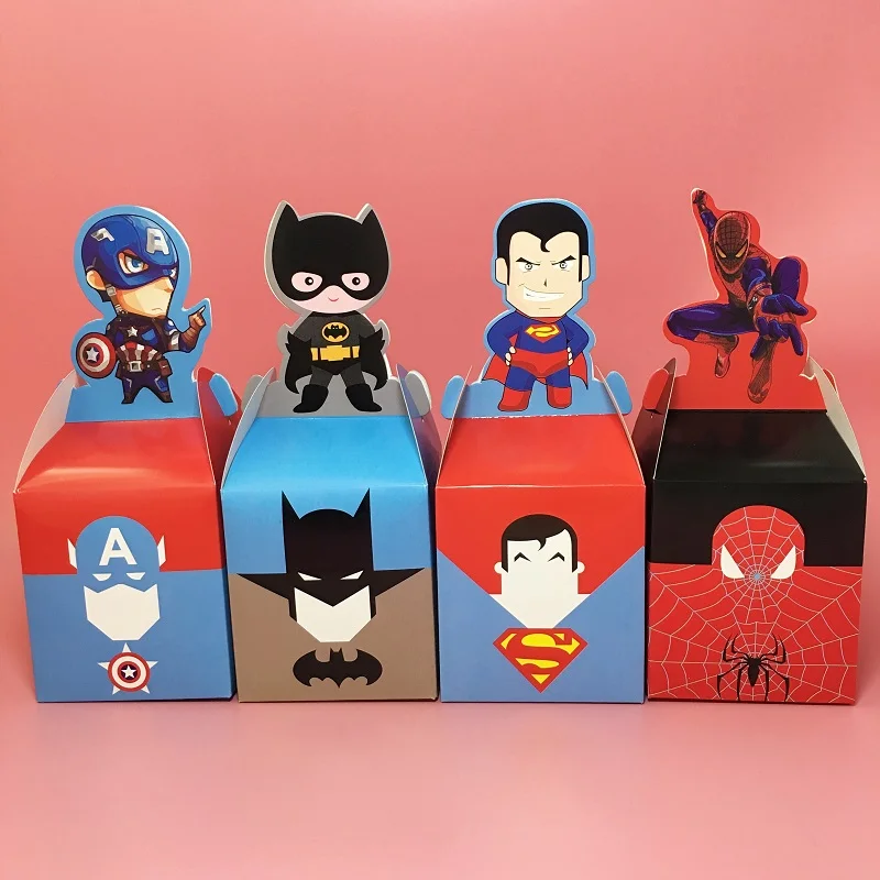 Superhero Candy Gift Boxes,Superhero Themed Party Supplies,Children's ...