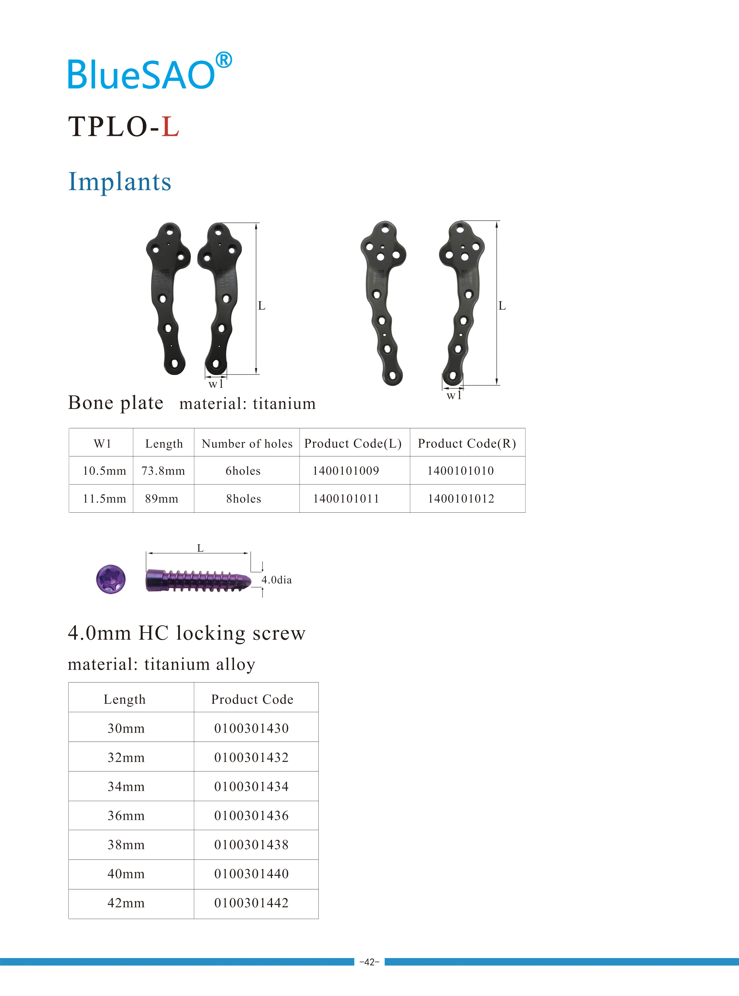 BLUESAO Veterinary TPLO Kit - Orthopedic Surgical Tools