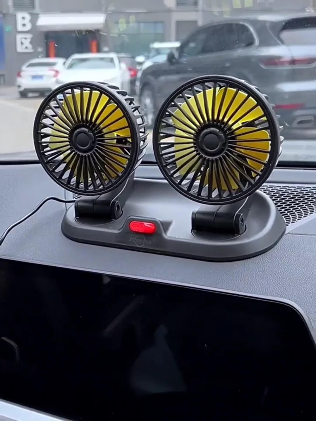 Double Headed 12v Dc Fans Car Fan 24v 12 Volt Fans For Truck Vehicle ...